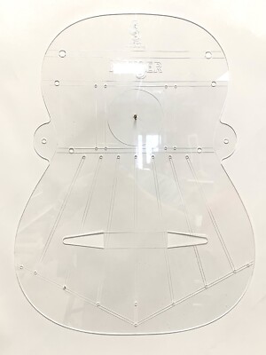 Hauser Acrylic Guitar Bracing Template | eBay