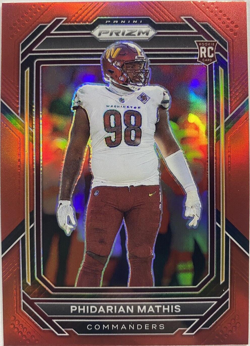 2022 Panini Prizm - Rookies Phidarian Mathis #390 Red Prizm (RC) for ...