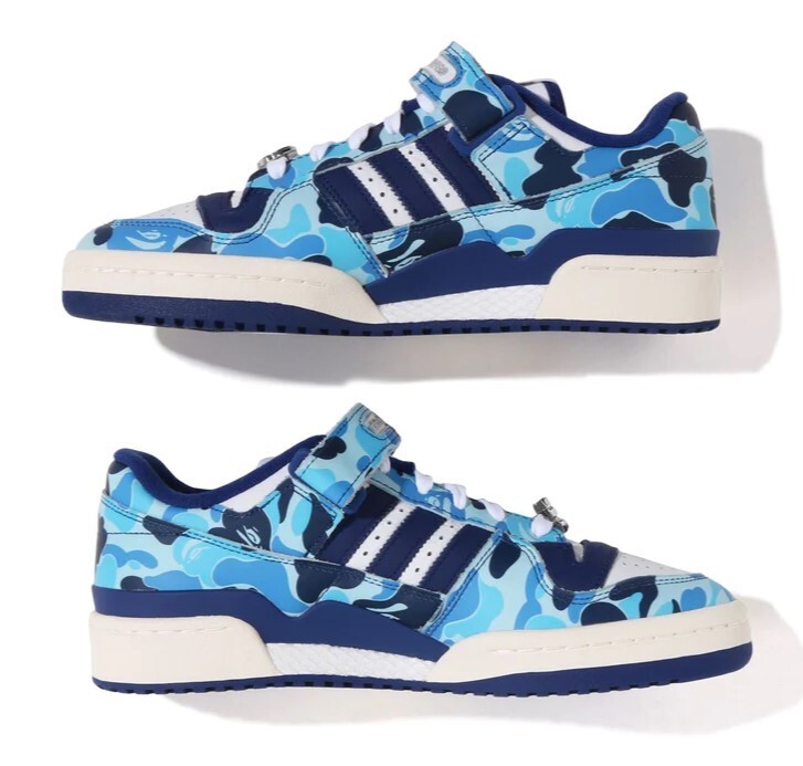 Bape x adidas Forum Bape ABC Camo Blue 1J23-191-910 Size 11 NWT | eBay