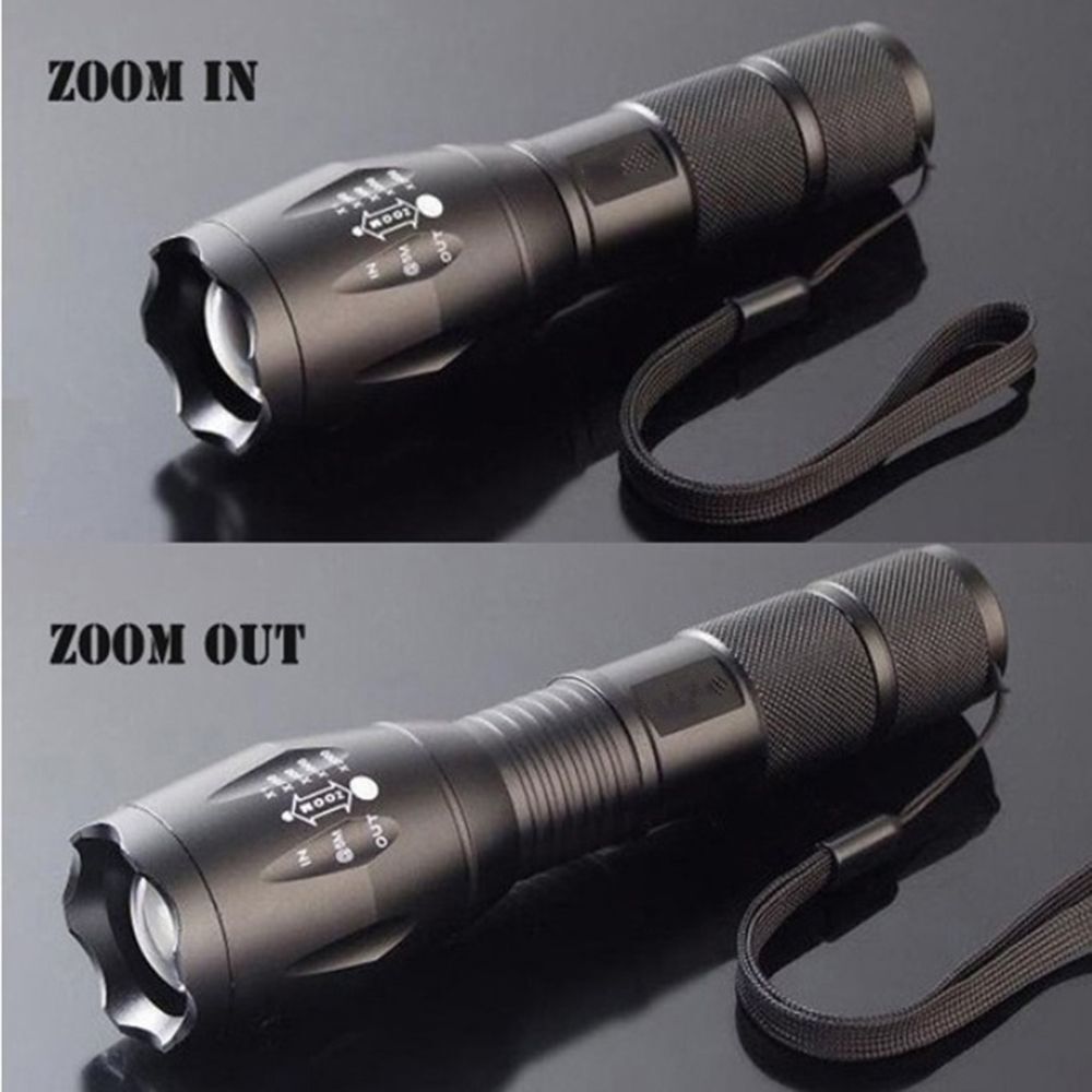 Outdoor Durable Practical Flashlight Zoomable 500 Lumen LED Waterproof ...