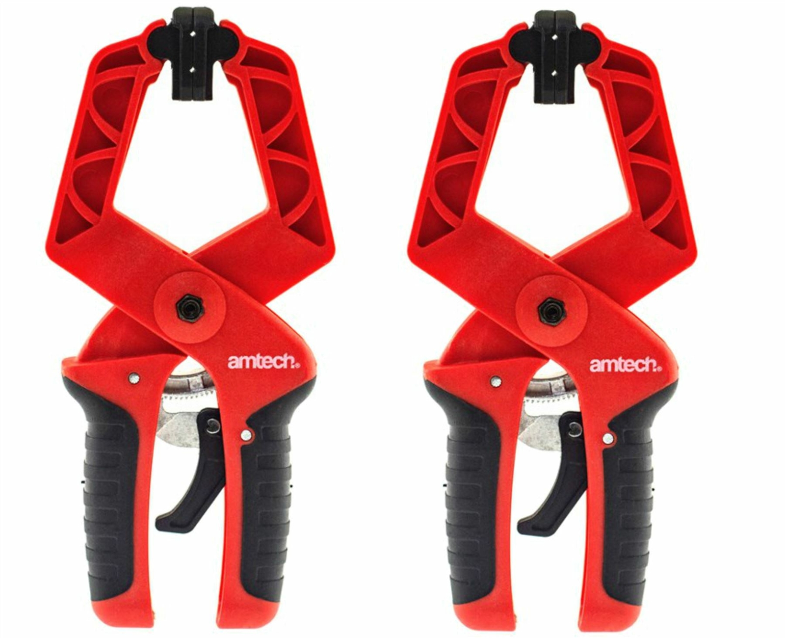 Amtech 2pc Mini Quick Grip Speed Ratchet Vice Clamps 175mm Rapid Clamp ...