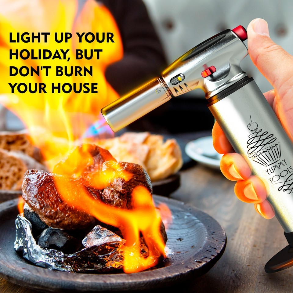 BEST CULINARY TORCH - Chef Torch for Cooking Crème Brulee with ...
