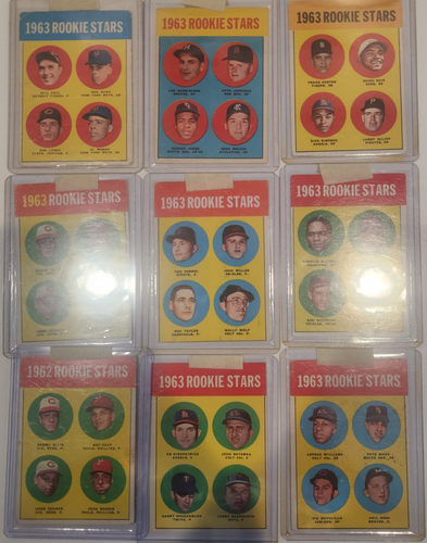 1963 Topps MLB Baseball Rookies Stars - Lot of 9 | eBay