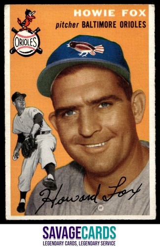 1954 Topps Baseball Howie Fox #246 Baltimore Orioles | eBay