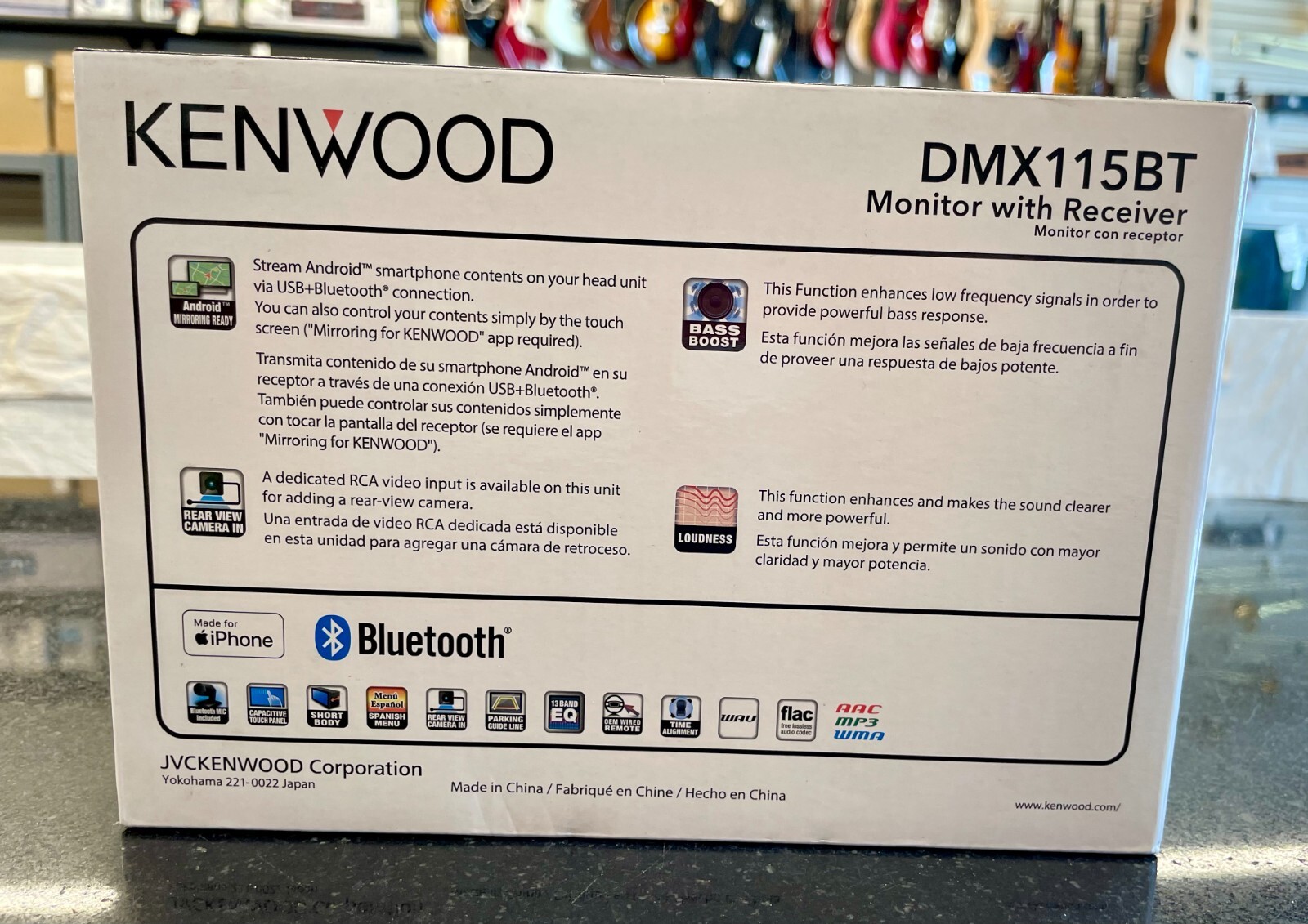 KENWOOD DMX115BT AV Car Stereo with CarPlay/Android Auto 6.8 ...