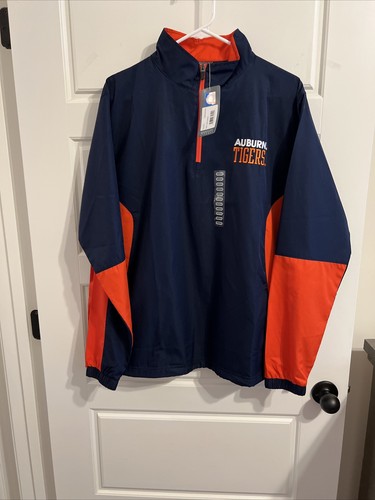 Knights Apparel Mens Dark Blue Auburn Tigers 1/4 Zip Jacket Size Medium ...