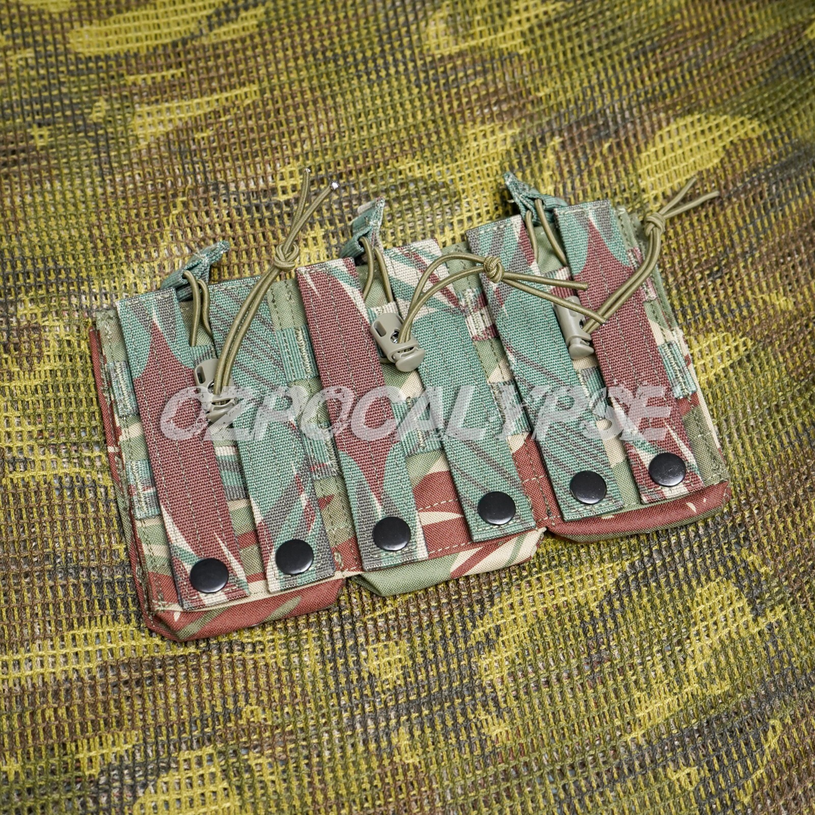 Rhodesian Brushstroke Triple Magazine Pouch - Shingle Camo camouflage ...
