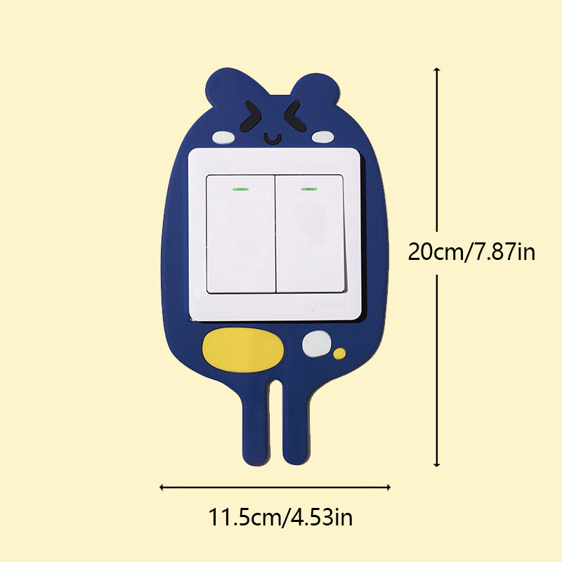 Cute Luminous Switch Socket Sticker Bendable Hook Waterproof Stickers ...