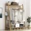 Solid Wooden Clothes Rail Rack Garment Hanging Display Stand Open ...