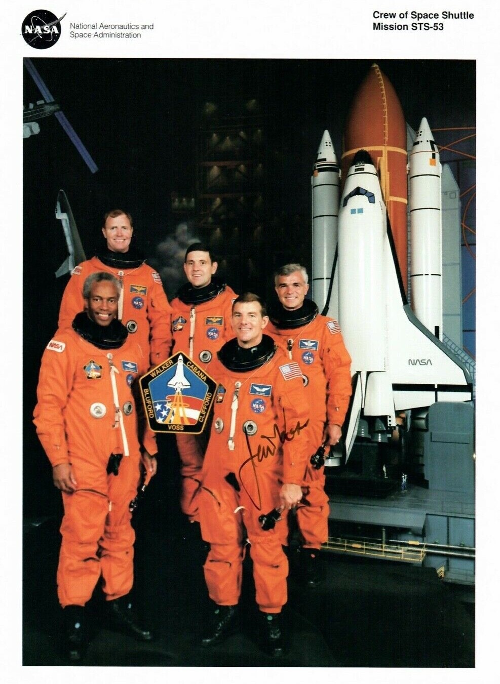 Astronaut Jim Voss Signed STS-53 Crew Lithograph | eBay