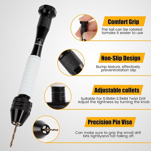 MINIMOTO Bits for hand drills Precision Pin Vise Hand Drill Set 25 Pcs | eBay