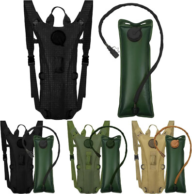 3L Water Bladder Bag Hydration Backpack Pack Hiking Camping Cycling ...