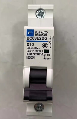 Fuji Electric Miniature Circuit Breaker MCB BC63E2DG-1P D10 10A | eBay