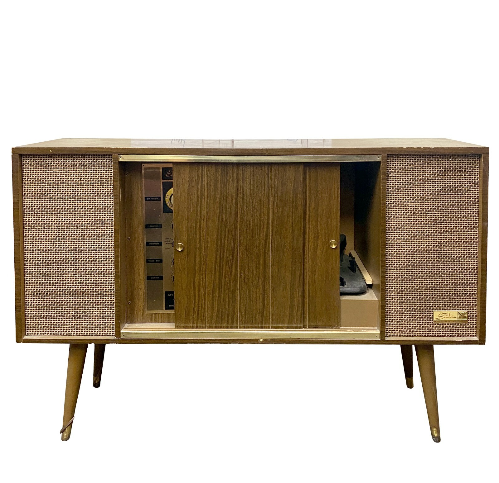 Vintage Symphonic DeLuxe 1771 Stereo High Fidelity Record Player + AM ...