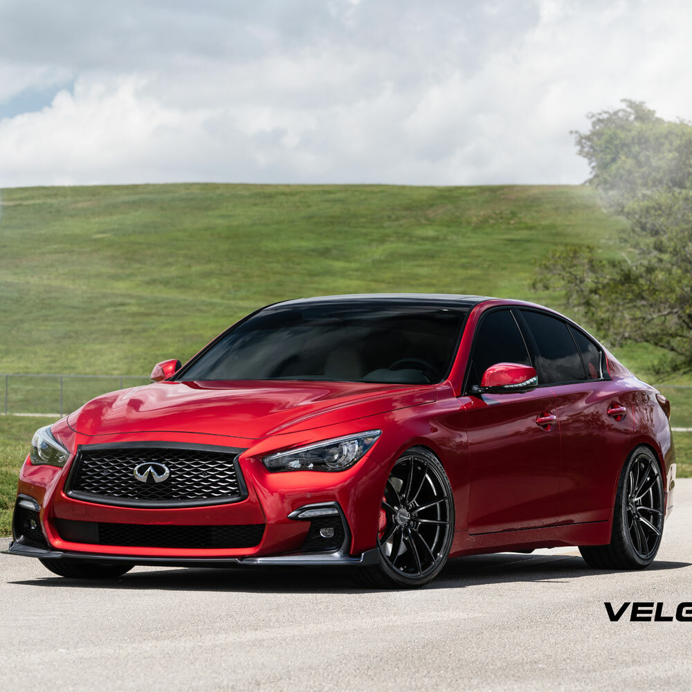 20" Velgen VF5 Black 20x9 20x10.5 Forged Wheels Rims Fits Infiniti M37 ...