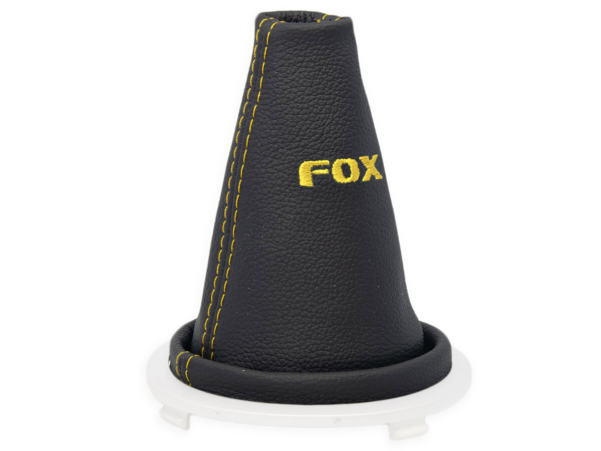 FITS VW FOX 04-20 GEAR SHIFT BOOT GAITER GENUINE LEATHER EMBROIDERY s ...