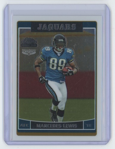 2006 Topps Chrome Marcedes Lewis Rookie Football Card Jacksonville ...