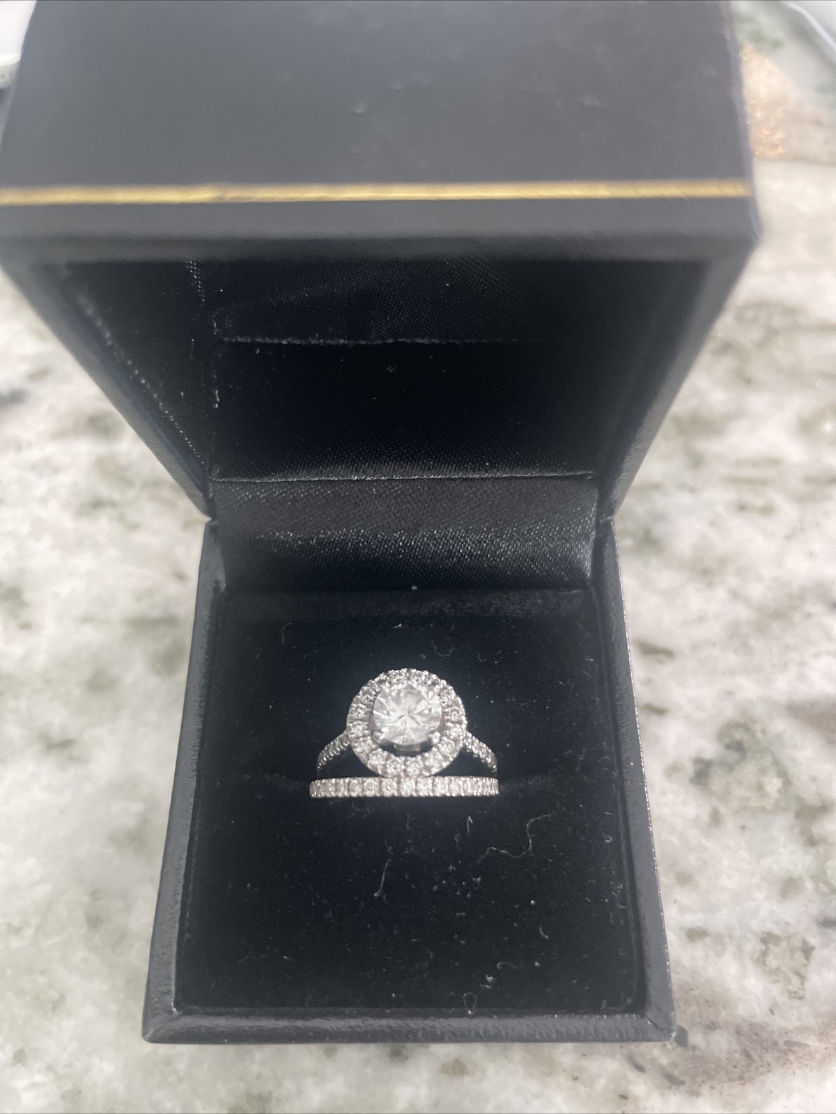 engagement ring set pre owned | eBay