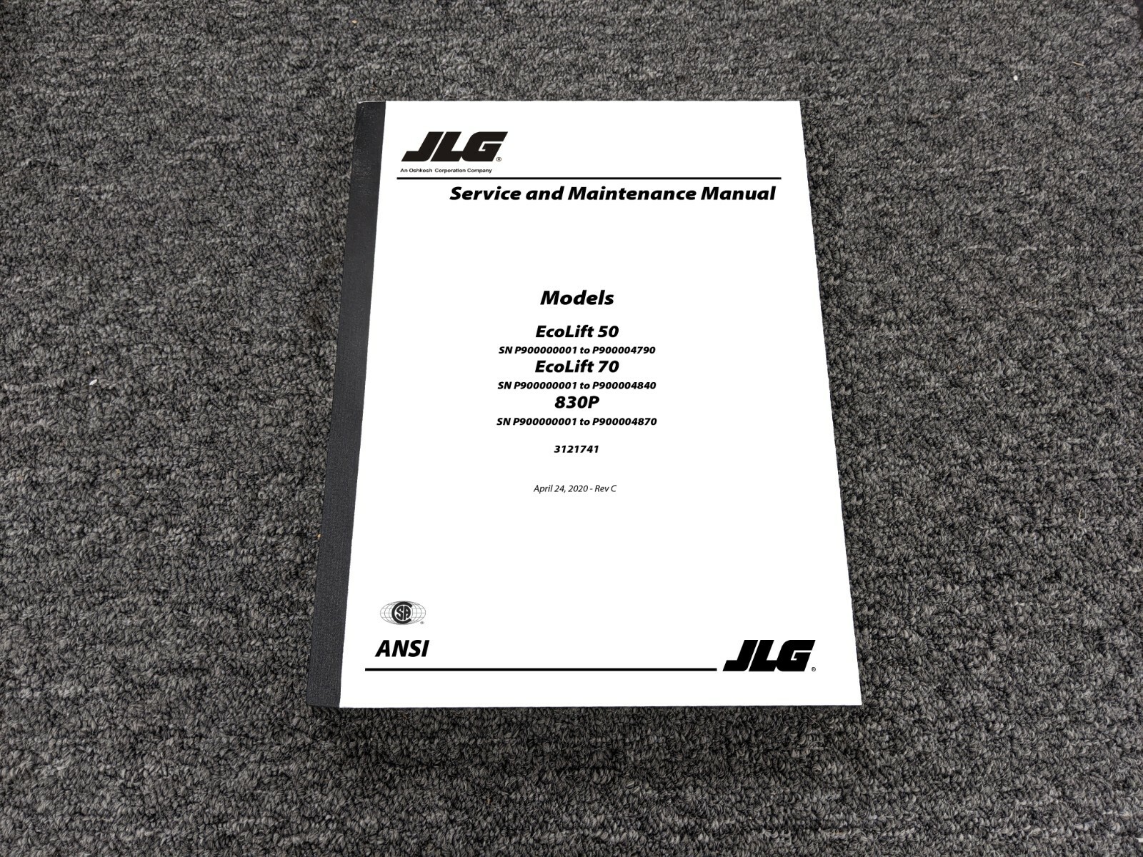 JLG 830P & EcoLift 50 70 Vertical Mast Lift Service Repair ...