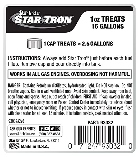 STAR BRITE Star Tron Enzyme Fuel Treatment - Concentrated Gasoline ...
