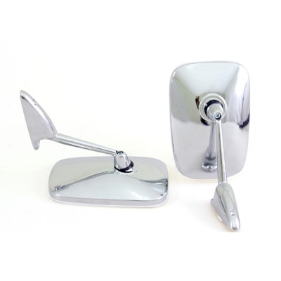 CHROME PAIR DOOR AND FENDER MIRRORS PAIR LEFT AND RIGHT SIDE 2PCS For ...