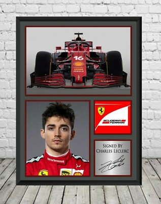 Charles Leclerc Signed Photo Print Autographed Ferrari Formula One ...