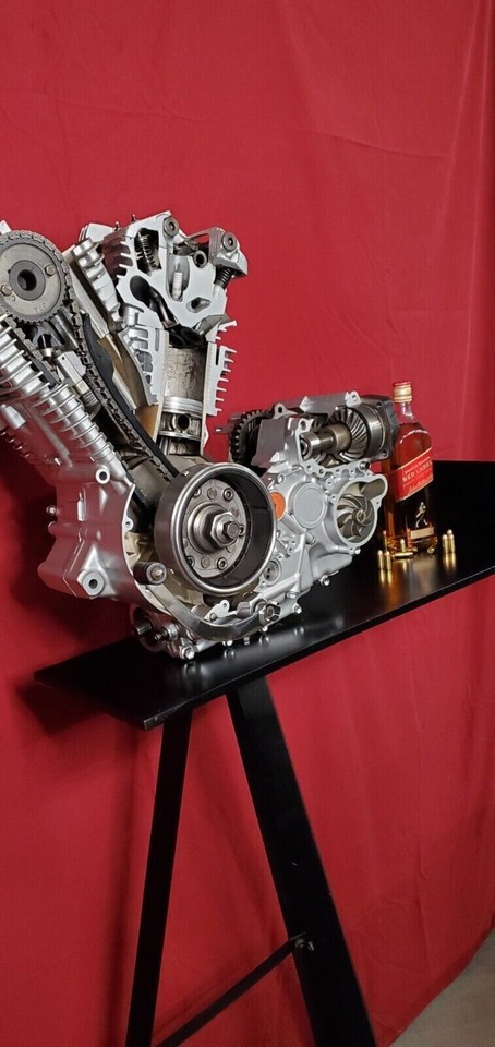 CUT-AWAY ENGINE, MANCAVE ENGINE, MAN CAVE, ENGINE ART SCULPTURE, BAR ...