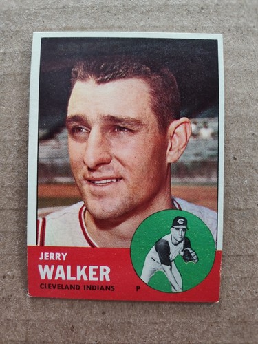 JERRY WALKER Cleveland INDIANS 1963 TOPPS BASEBALL CARD #413 | eBay