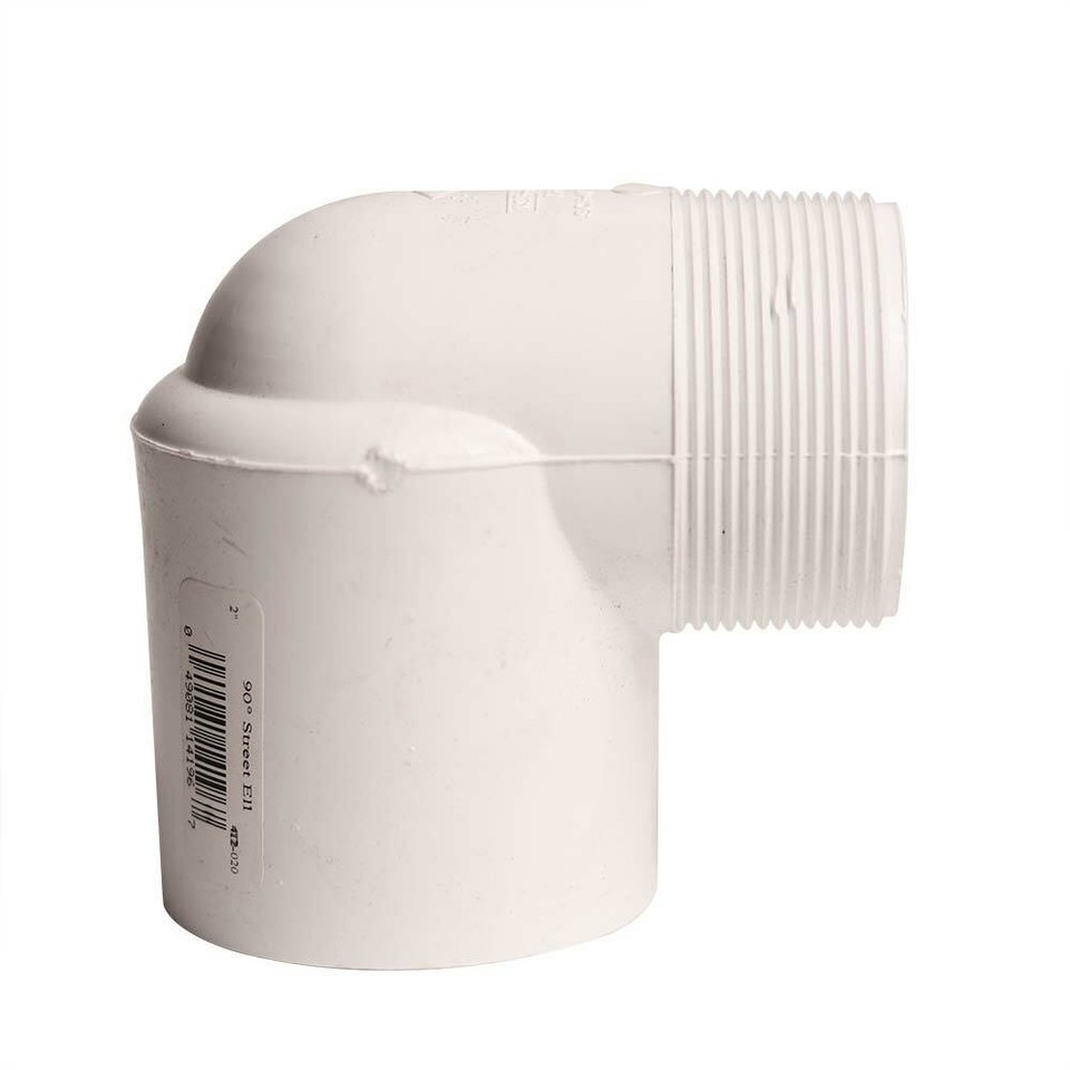 Primex 88326 2 Inch Male Thread x Female Thread PVC 90 Street Elbow Sch ...