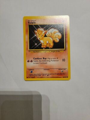 Pokemon TCG Card 1999 unlimited base set Vulpix 68/102 | eBay