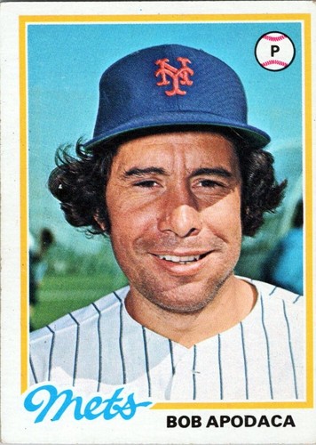1978 Topps #592 Bob Apodaca New York Mets EX | eBay