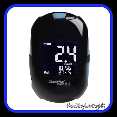 Glucomen Areo 2K Blood Glucose & Ketone Meter - Single Unit Meter Only ...