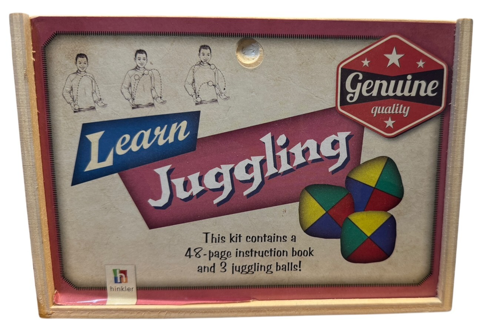 Learn Juggling Set With 3 Juggling Balls, Instruction Booklet in Wooden ...