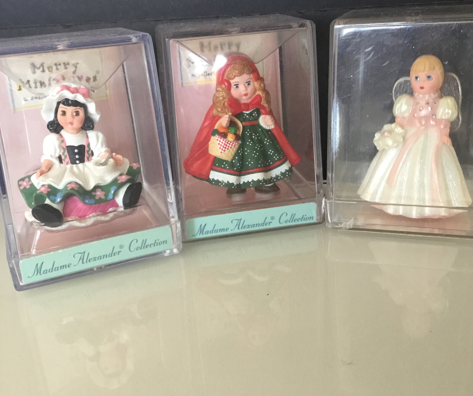 Hallmark Merry Miniatures Little Miss Muffet Red Angel Madame Alexander ...
