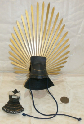 Samurai Helmet with mask Toyotomi Hideyoshi from KN006 1/6th scale toy ...