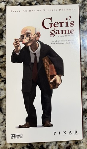 Geri's Game 1998 VHS A Pixar Short Film Pixar Animation Studios | eBay