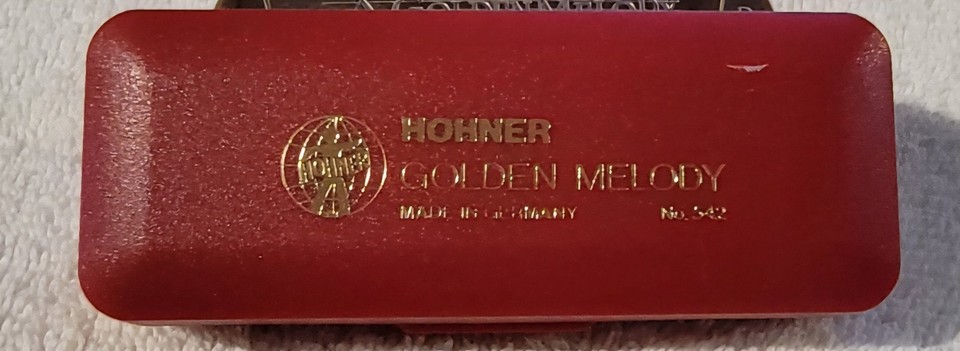 Hohner Golden Melody No.542 Harmonica Key of D 10 Holes Musical ...
