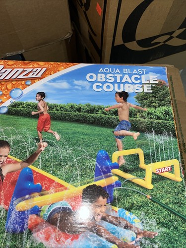 Banzai Aqua Blast Obstacle Course New In Package Splash and Sprinkle ...