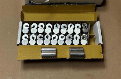 20Pack Cylinder Lock IC Core 7-Pin M Keyway Uncombinated Satin Chrome ...