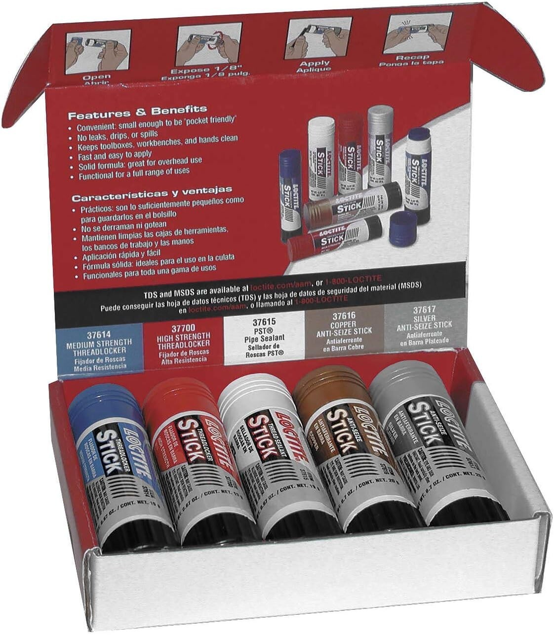 LOCTITE - 576507 Thread Treatment Stick Assortment Kit - NEW Henkel ...