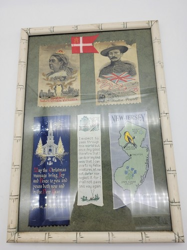 Unique Baden Powell / Late Queen Victoria Stevengraph and Scout ...