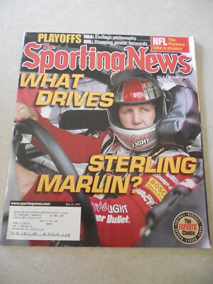 SPORTING NEWS Magazine, MAY 20, 2002, STERLING MARLIN Cover, VLADIMIR ...
