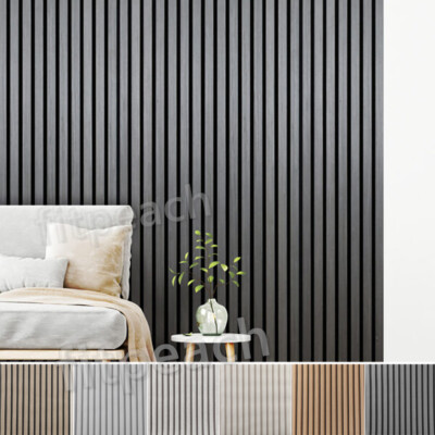 Wooden Slat Panelling Wallpaper 3D Wood Panel Effect Stripe Wall Paper ...