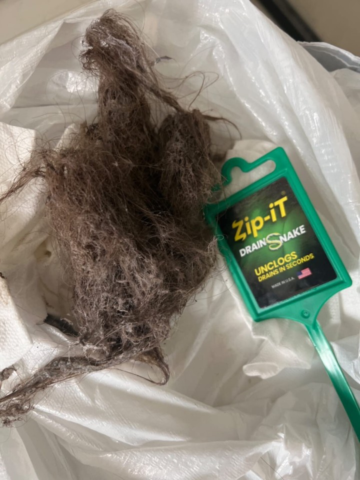 BARBED PLASTIC DRAIN STICK HAIR CLOG REMOVER, ZIP IT DRAIN CLEANER 5 PK ...