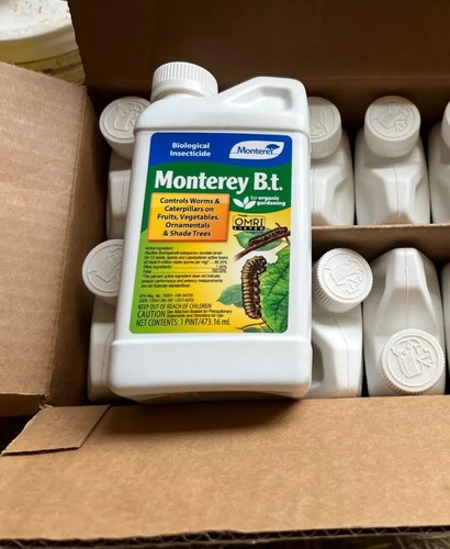 Monterey B.t. - Biological Insecticide for Organic Gardening - 1 Pint ...