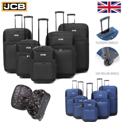 JCB Lightweight Suitcase Luggage, Airline Cabin Trolley Bag Case - 18 ...