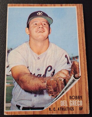 1962 Topps BOBBY DEL GRECO #548 High Number Good Condition Kansas City ...