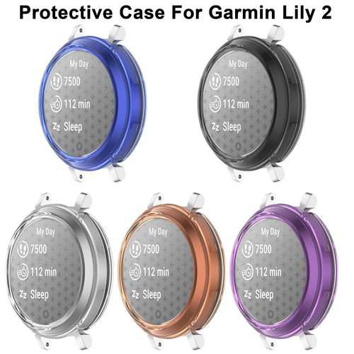 Shell Transparent Case Frame Screen Protector for Garmin Lily 2 | eBay