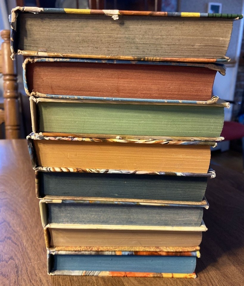 Lot of 8 1945-1958 Books Tom Sawyer Huckleberry Finn Gunsmoke Treasure ...
