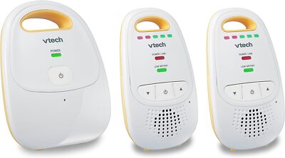 VTech DM111-2 DECT 6.0 Digital Audio Baby Monitor with Belt Clip, 2 ...